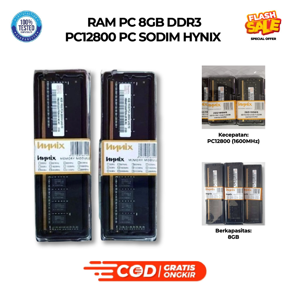 Jual Ram 8gb ddr3 Pc12800 pc longdim hynix - ram komputer ddr3 | Shopee Indonesia