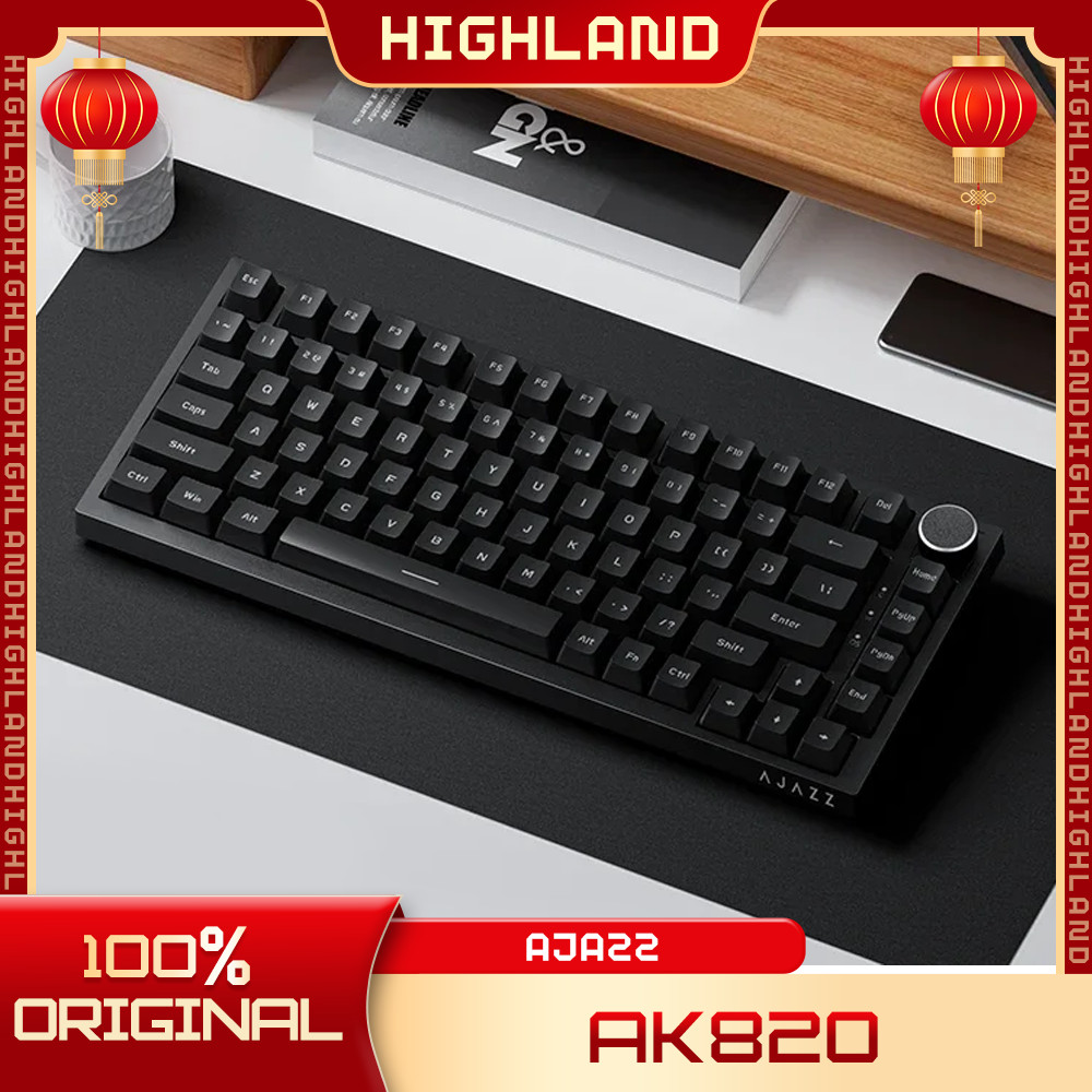 Jual Ajazz AK820 Gaming Mechanical Keyboard Wireless Keyboards 3 Mode USB/2.4G/Bluetooth Hot ...
