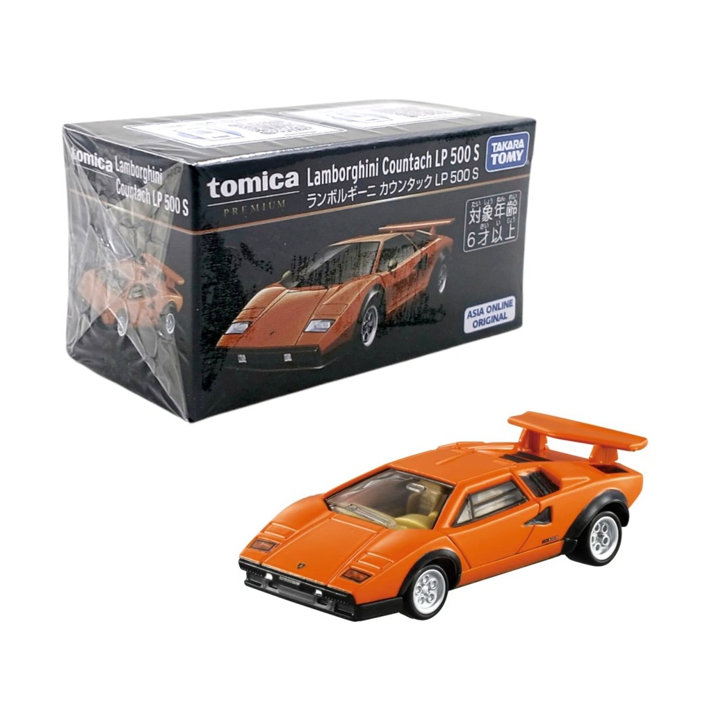 Jual Tomica Premium Lamborghini Countach LP 500S Orange - Asia Online Original | Shopee Indonesia