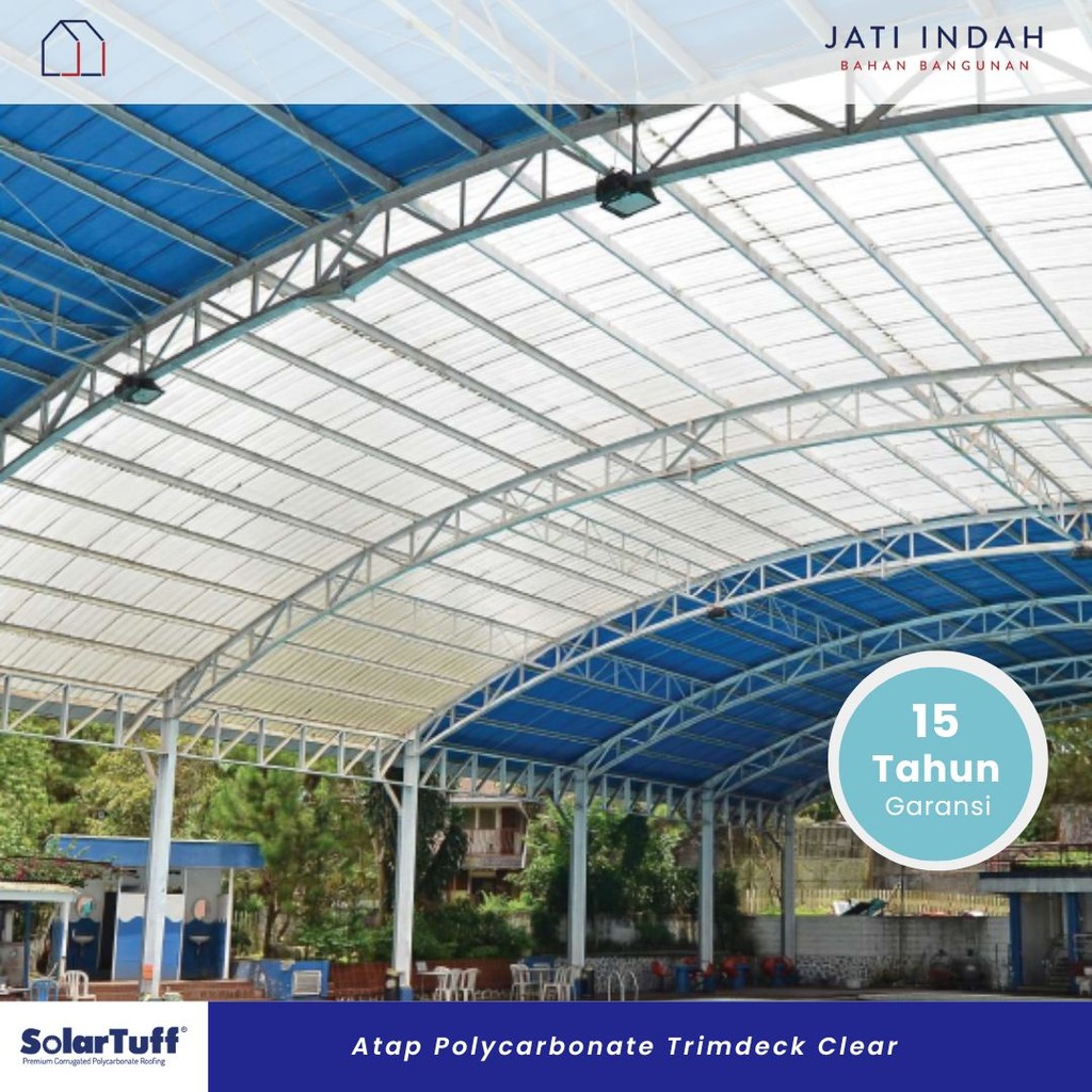 Jual SOLARTUFF TRIMDEK CLEAR Atap Polycarbonate | Shopee Indonesia