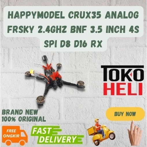 Jual Happymodel Crux35 Analog Frsky 2.4Ghz BNF 3.5 Inch 4S SPI D8 D16 RX | Shopee Indonesia