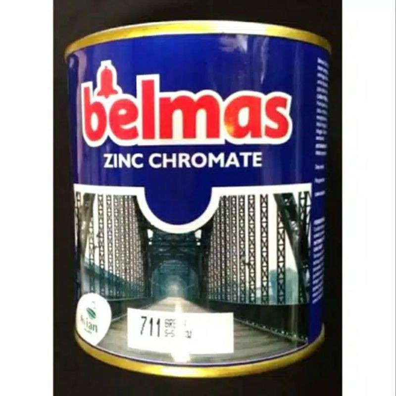 Jual CAT MENI BESI DASAR ANTI KARAT ZINC CHROMATE BELMAS 1KG CAT KAYU ...