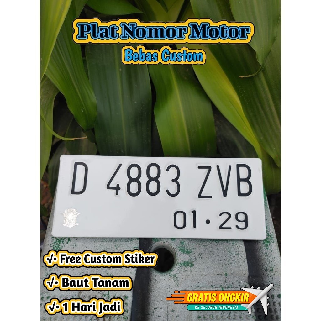 Jual Plat Custom Nomor Motor | Shopee Indonesia