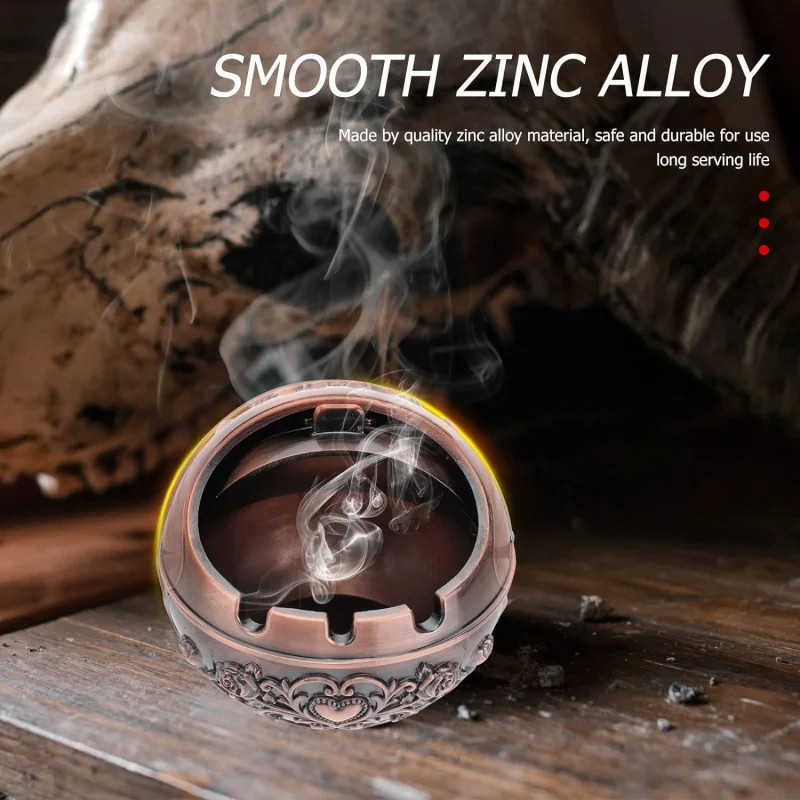 Jual Ornamen kreatif ruang tamu asbak rumah dengan penutup logam asbak ...