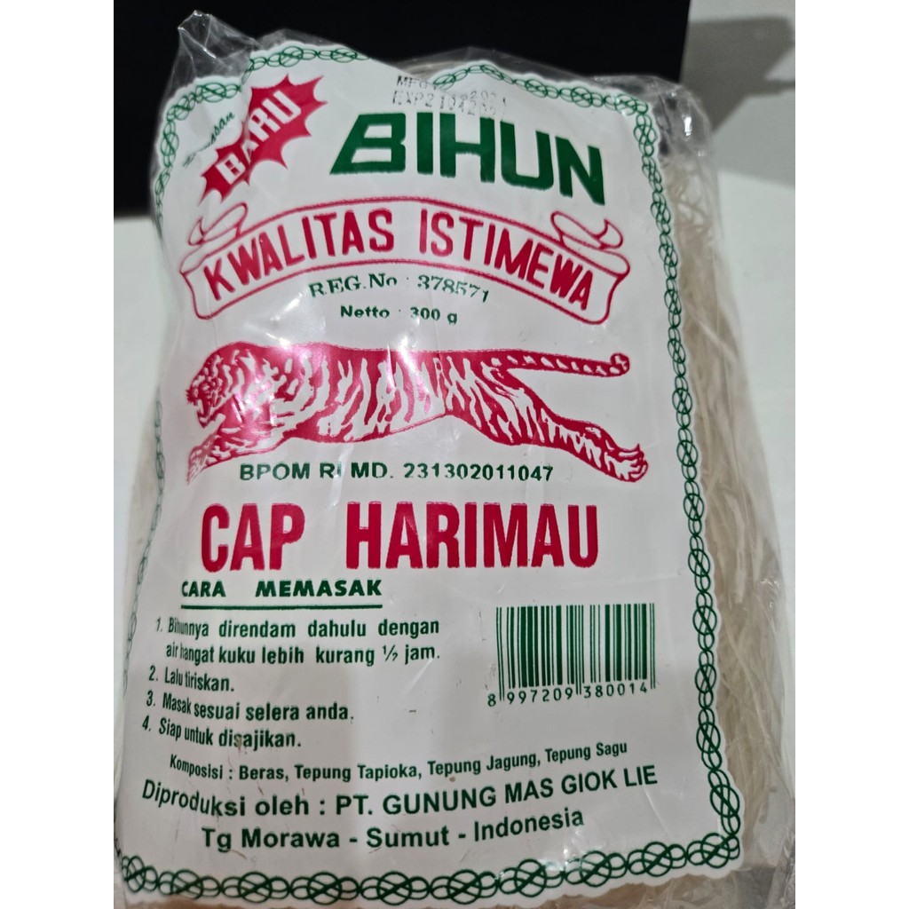 Jual BIHUN HARIMAU / MIE HUN CAP HARIMAU 300 GRAM | Shopee Indonesia