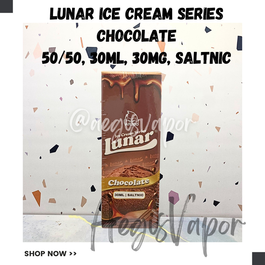 Jual LUNAR ICE CREAM CHOCOLATE SALTNIC 30ML 30MG | Shopee Indonesia