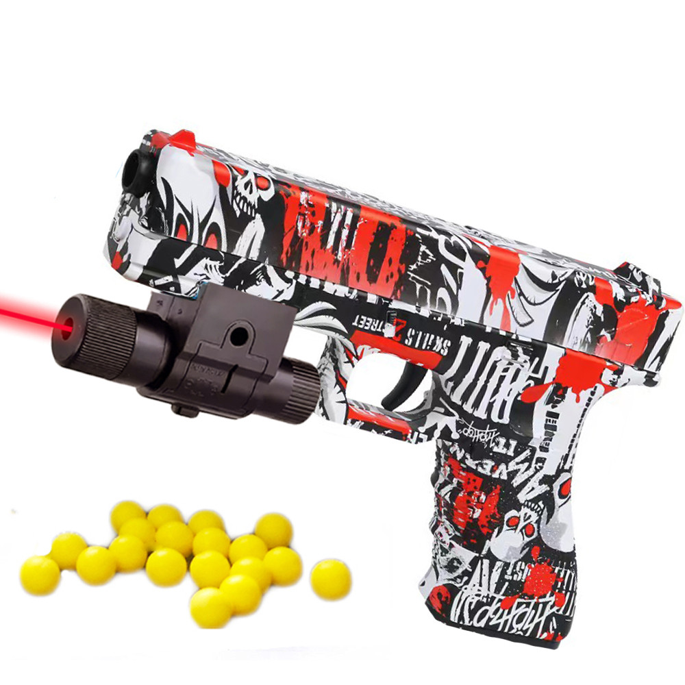 Jual Soft Bullet Glock Toy Gun Manual Pistol Foam Ball Airsoft Launcher ...