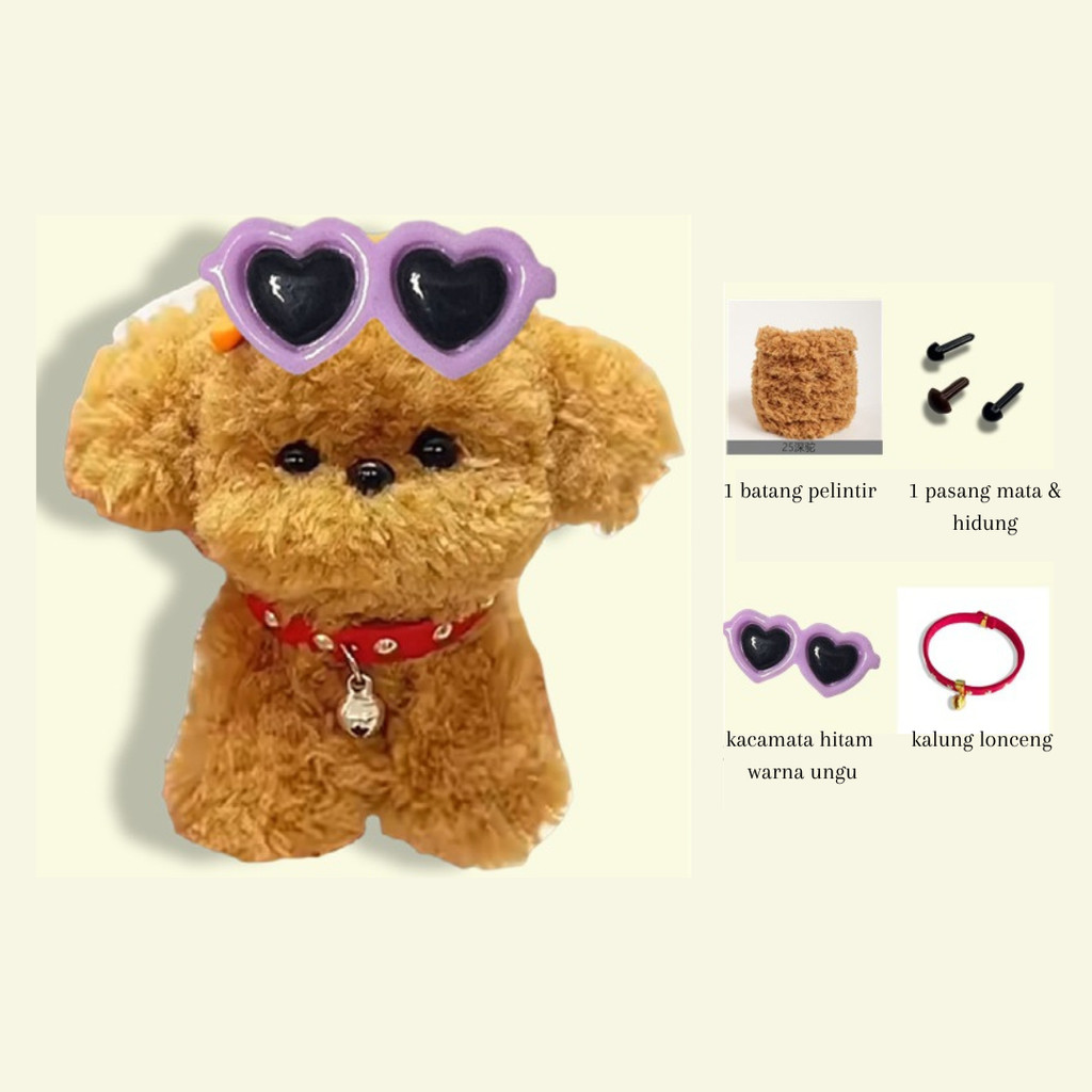 Jual [HARU] Moru Doll DIY Kit Animal Series Plush Doll Handmade ...