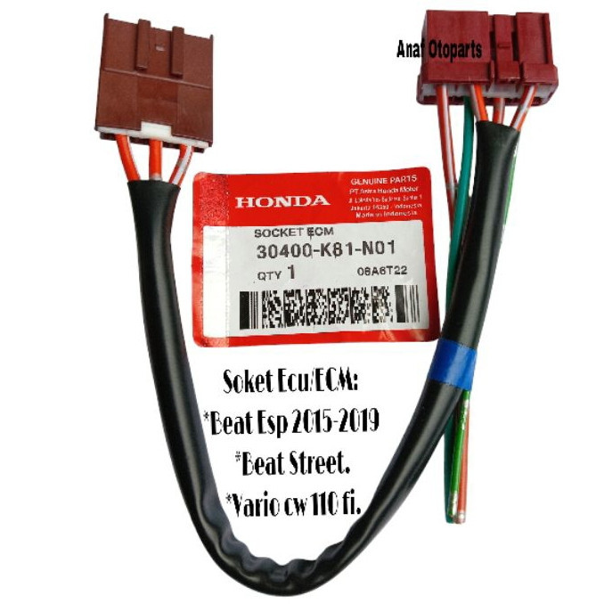 Jual SOKET ECU ECM BEAT FI / BEAT ESP 2015 - 2019 / SCOOPY FI / VARIO ...