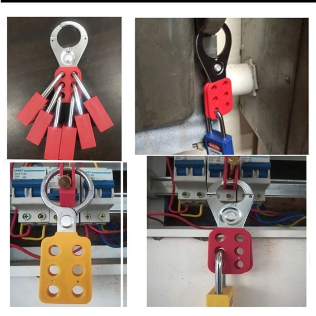 Jual Steel Lockout Hasp / Heavy Duty Lockout Kit / 6 Hole Safety ...