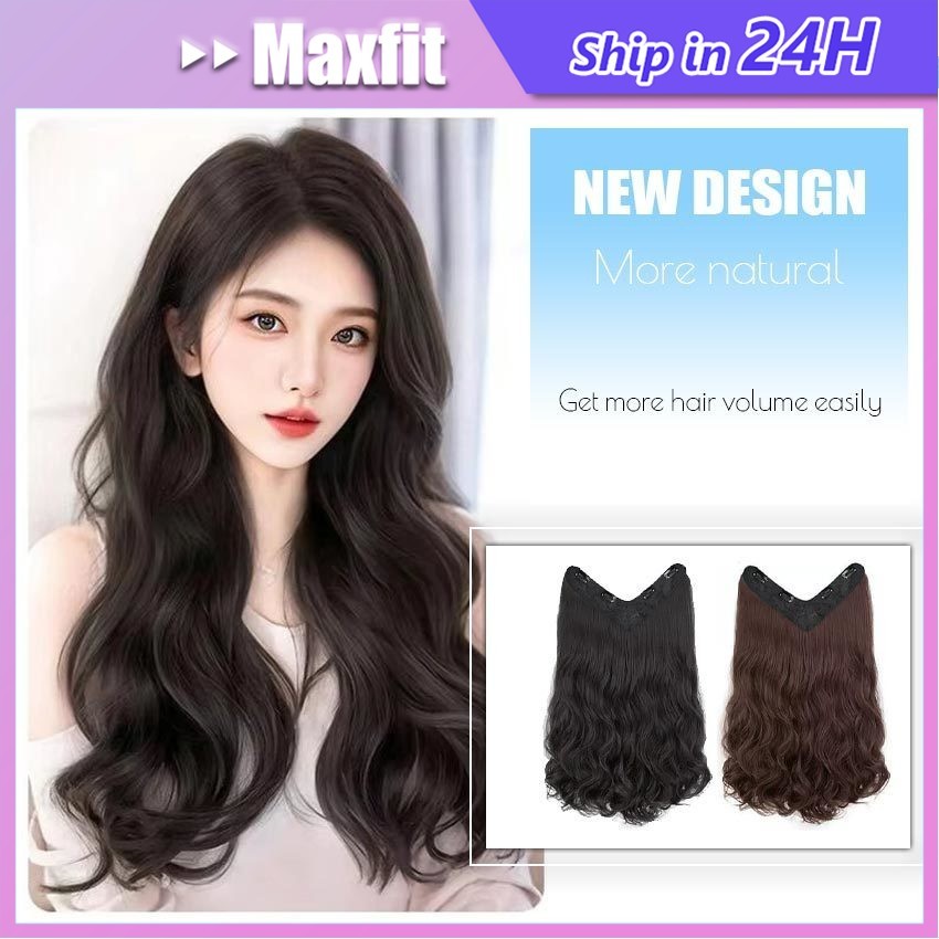 Jual Hair Clip Curly Panjang Wig Biglayer Korea Extension Rambut Palsu ...