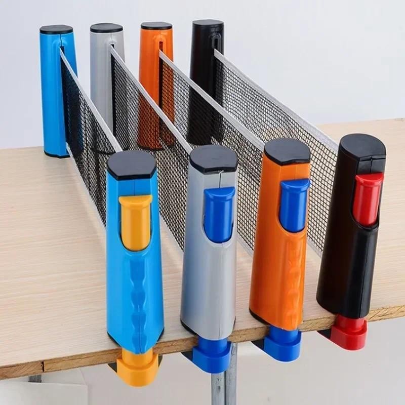 Jual 2024 New Table Tennis Net Anywhere Retractable Rack Sports ...