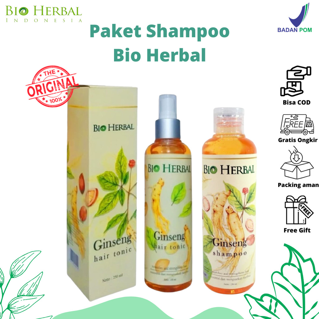Jual Bio Herbal Shampoo - Hair Tonic - PAKET HEMAT BIO HERBAL BPOM ...