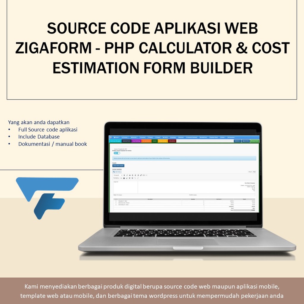 Jual SOURCE CODE APLIKASI WEB ZIGAFORM - PHP CALCULATOR & COST ESTIMATION FORM BUILDER | Shopee ...