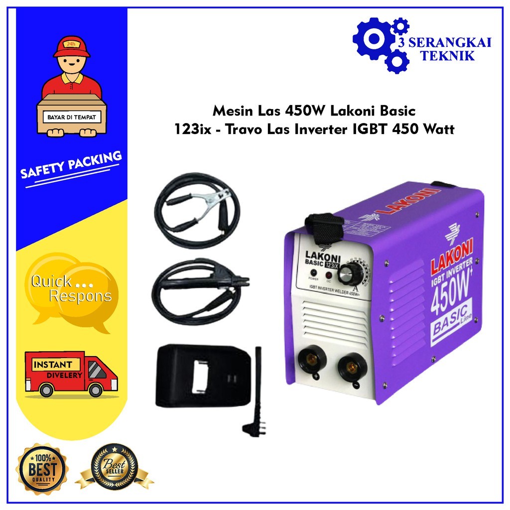Jual TISERA - Mesin Las 450W Lakoni Basic 123ix - Travo Las Inverter IGBT 450 Watt | Shopee ...