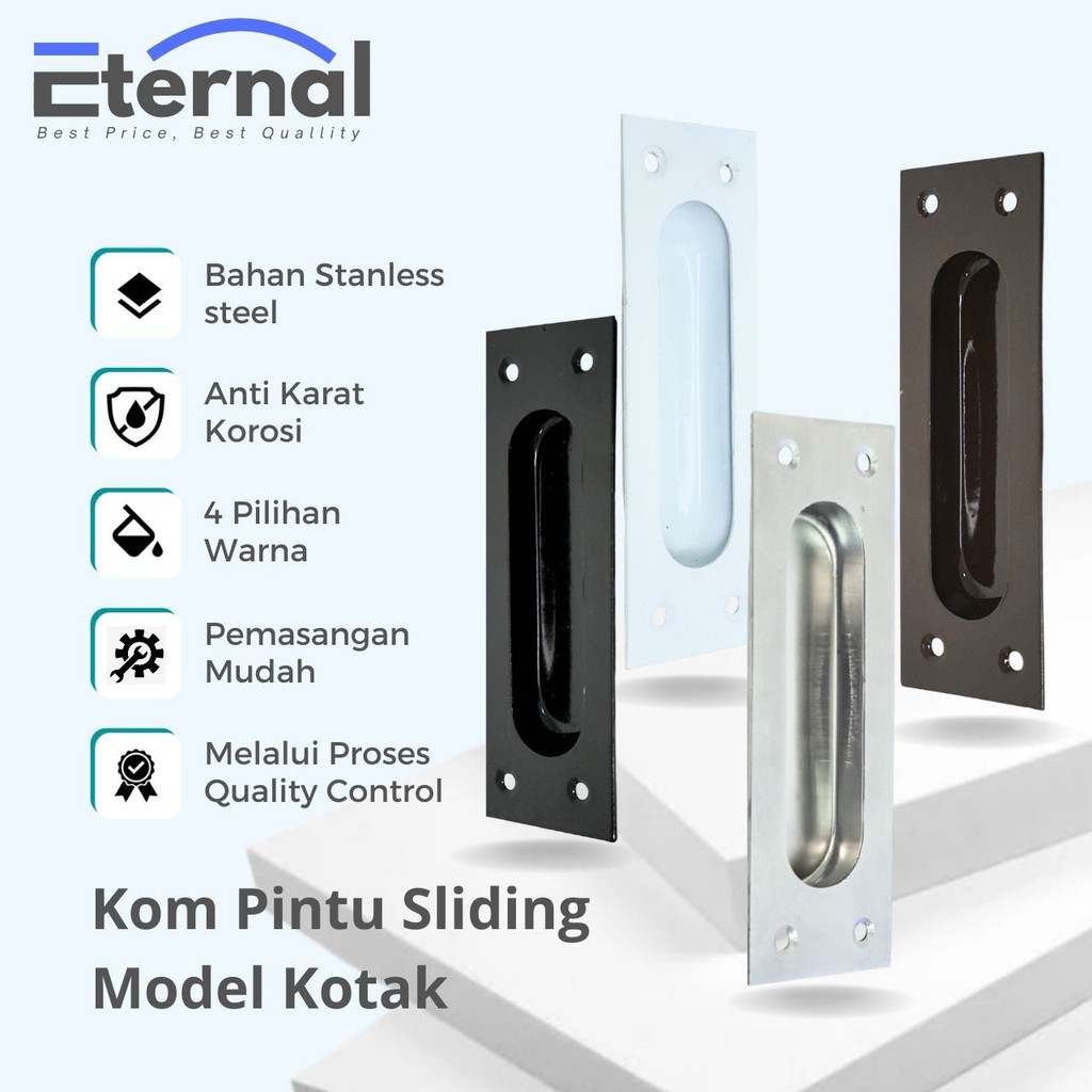 Jual ETERNAL - Handle Tanam Tarikan Pintu Geser Sliding Premium Hitam ...