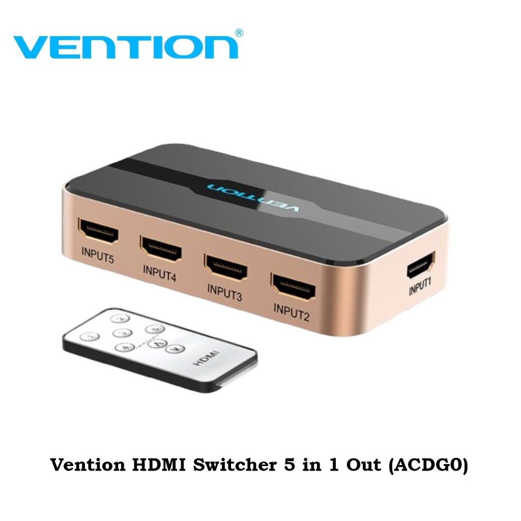 Jual Vention HDMI Switcher 5 in 1 Out (ACDG0) | Shopee Indonesia