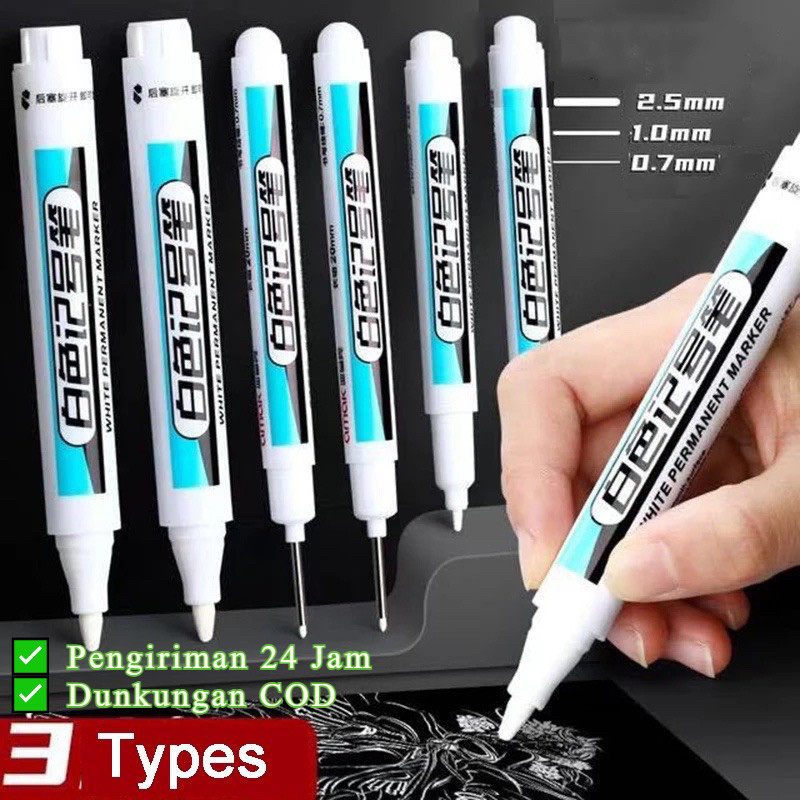 Jual [K.Anissa] Pengiriman 24 Jam Delunashop Marker white spidol putih ...