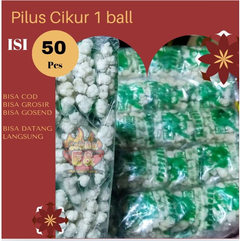 Jual BISA COD - Pilus Cikur Sukro Atom Renceng Ball Sari Rasa isi 50 ...