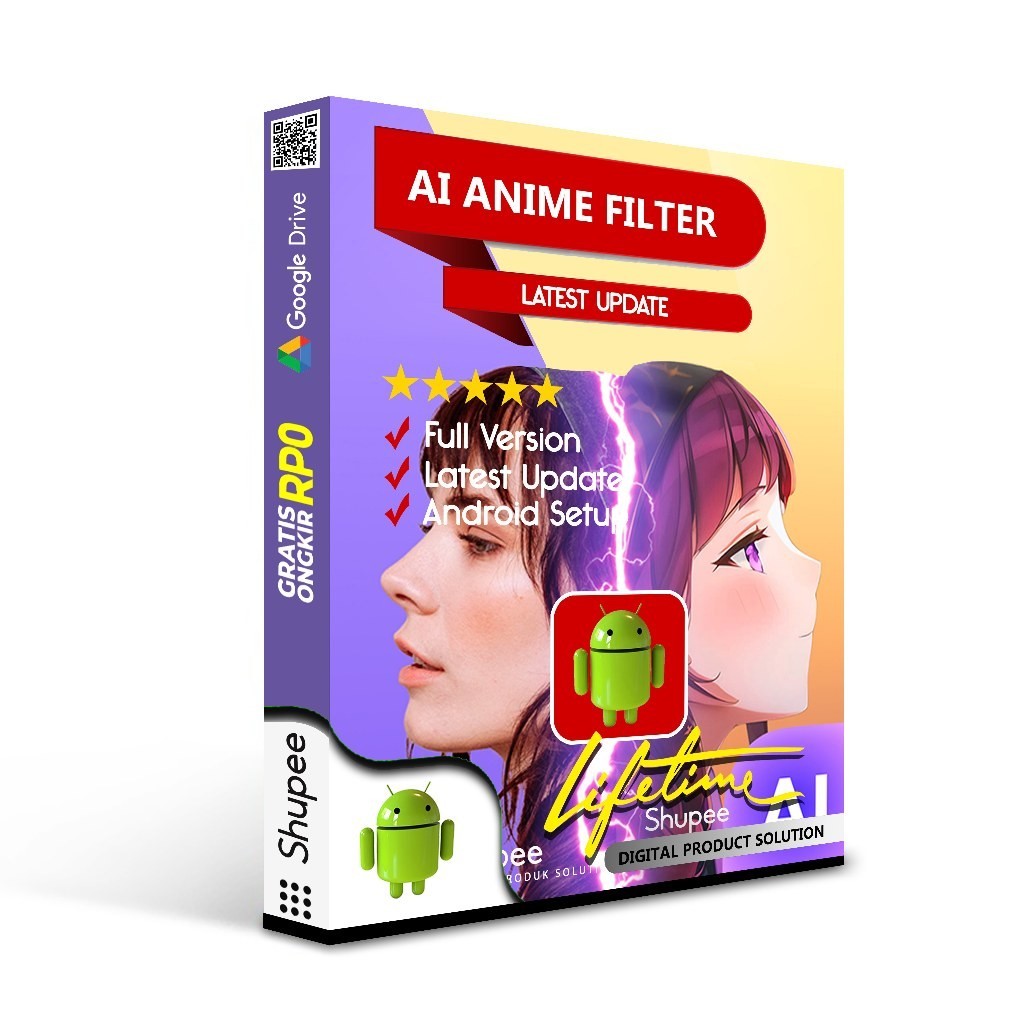 Jual Software Aplikasi AI Anime Filter Anime Face Aplikasi Android ...