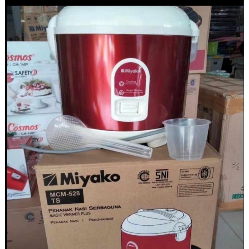 Jual Magic Com Miyako 528 TS 1,8 Liter Rice Cooker 2 in 1 | Shopee ...