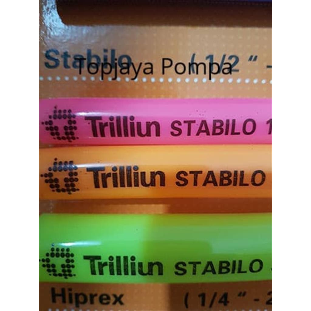 Jual SELANG AIR STABILLO Merk TRILLIUN Uk. 3/4" (hrg per meter) | Shopee Indonesia