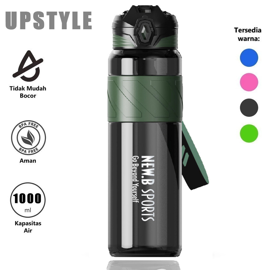 Jual UPSTYLE Sport Botol Minum 1000ml botol air sport USA Tritan bottle ...