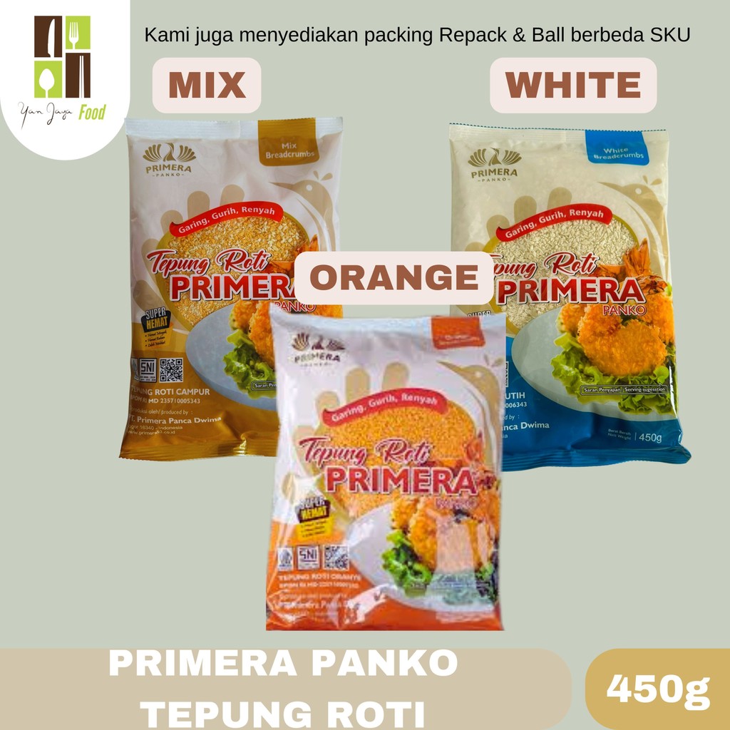 Jual Primera Panko Tepung Roti / Bread Crumbs / Tepung Panir Mix ...
