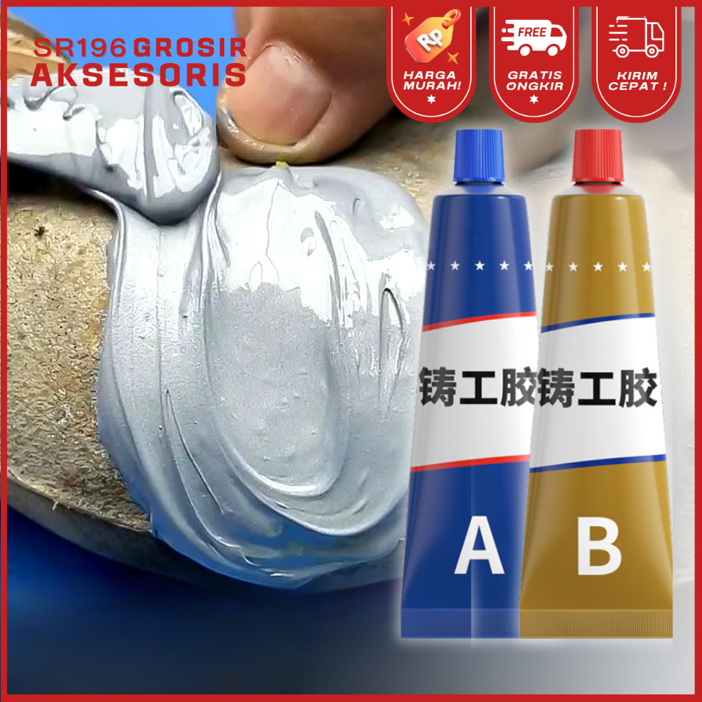 Jual Lem Epoxy 20g A B Lem Besi Metal Casting Glue Kuat Penambal Bolong ...