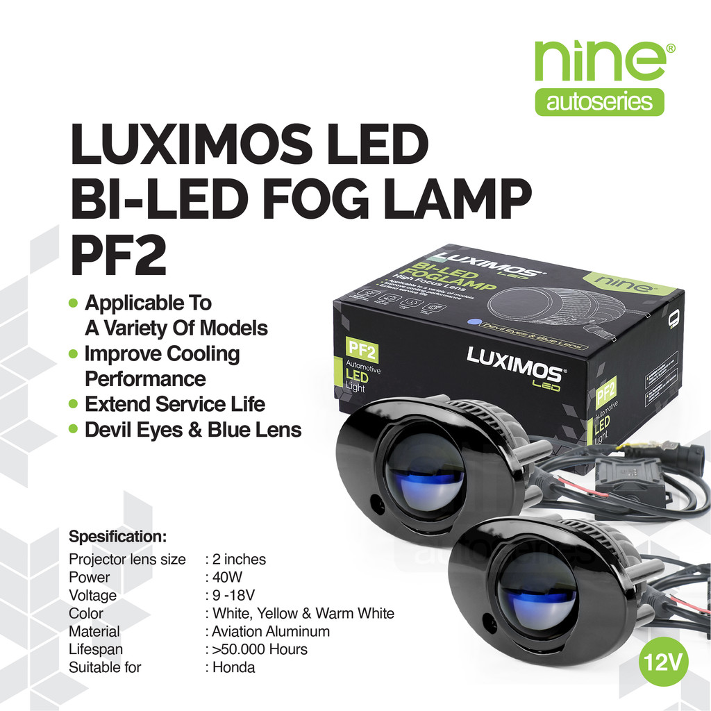 Jual LUXIMOS Biled Foglamp Honda 80W 2 Inch Projector Super Terang ...