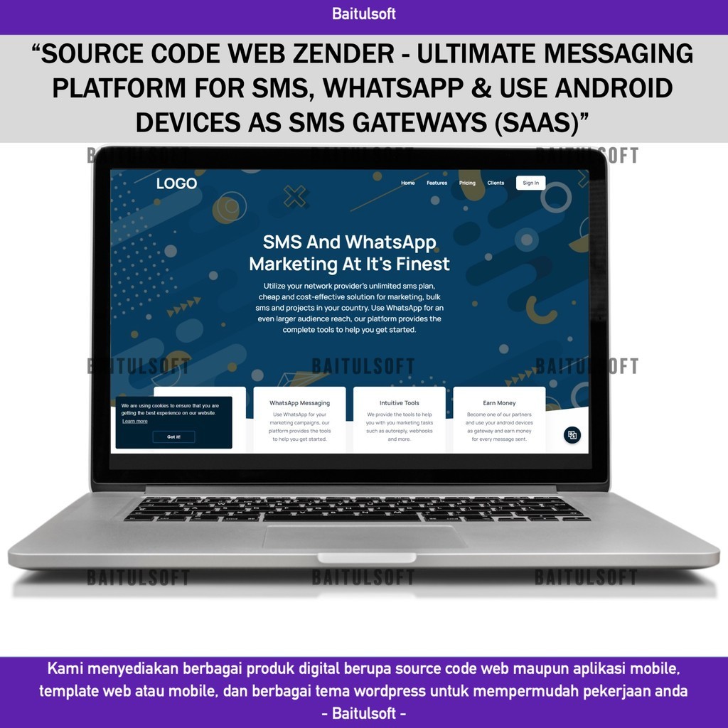 Jual SOURCE CODE APLIKASI WEB ZENDER - ULTIMATE MESSAGING PLATFORM FOR SMS, WHATSAPP & USE ...