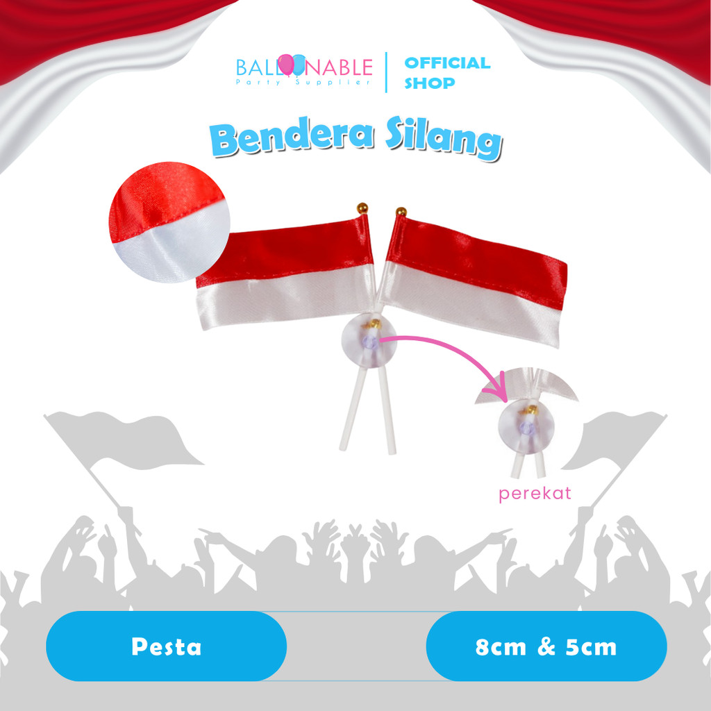 Jual Bendera Silang Merah Putih | Bendera Indonesia Merah Putih Silang ...