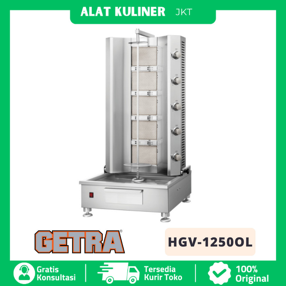 Jual GAS KEBAB GRILL GETRA HGV 1250OL HGV-1250OL LOW PRESSURE | Shopee ...
