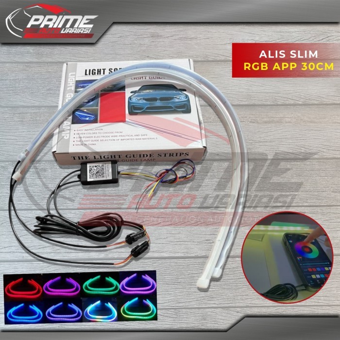 Jual Lampu LED Alis Flexibel RGB APP 30 60 cm RGB Matrix Mobil Motor ...