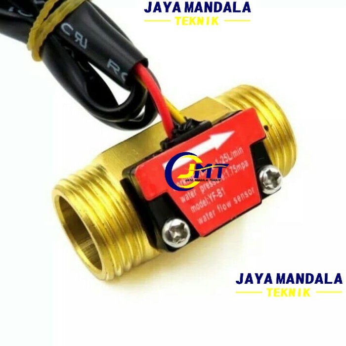 Jual Water Flow Sensor G3/4" DN20 Flow sensor 3/4 inch Brass Kuningan | Shopee Indonesia