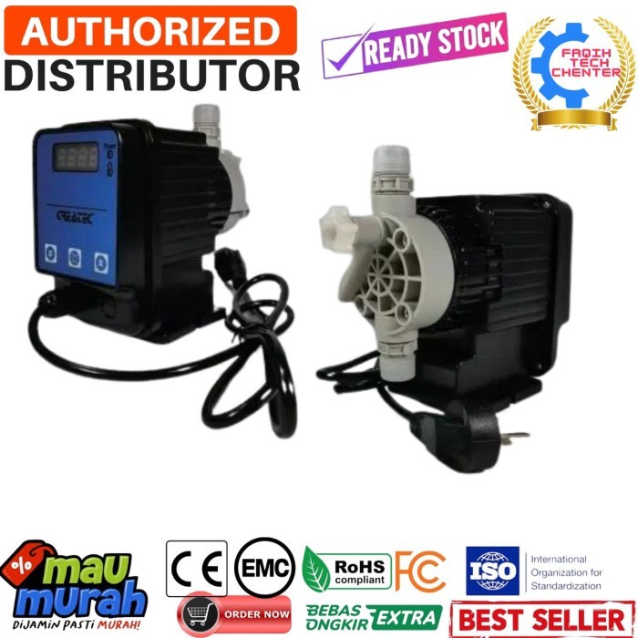 Jual Dosing Pump 3 LPH Pompa Dosing Createc E0703 7bar Dosing Pump 3L ...