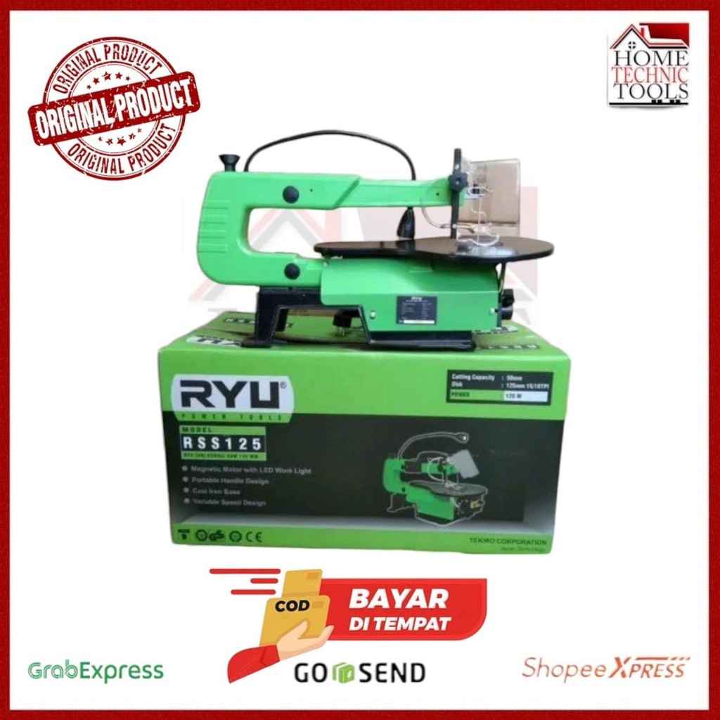 Jual RYU RSS 125 MESIN SCROLL SAW / MESIN GERGAJI MEJA UKIR SCROLL SAW ...