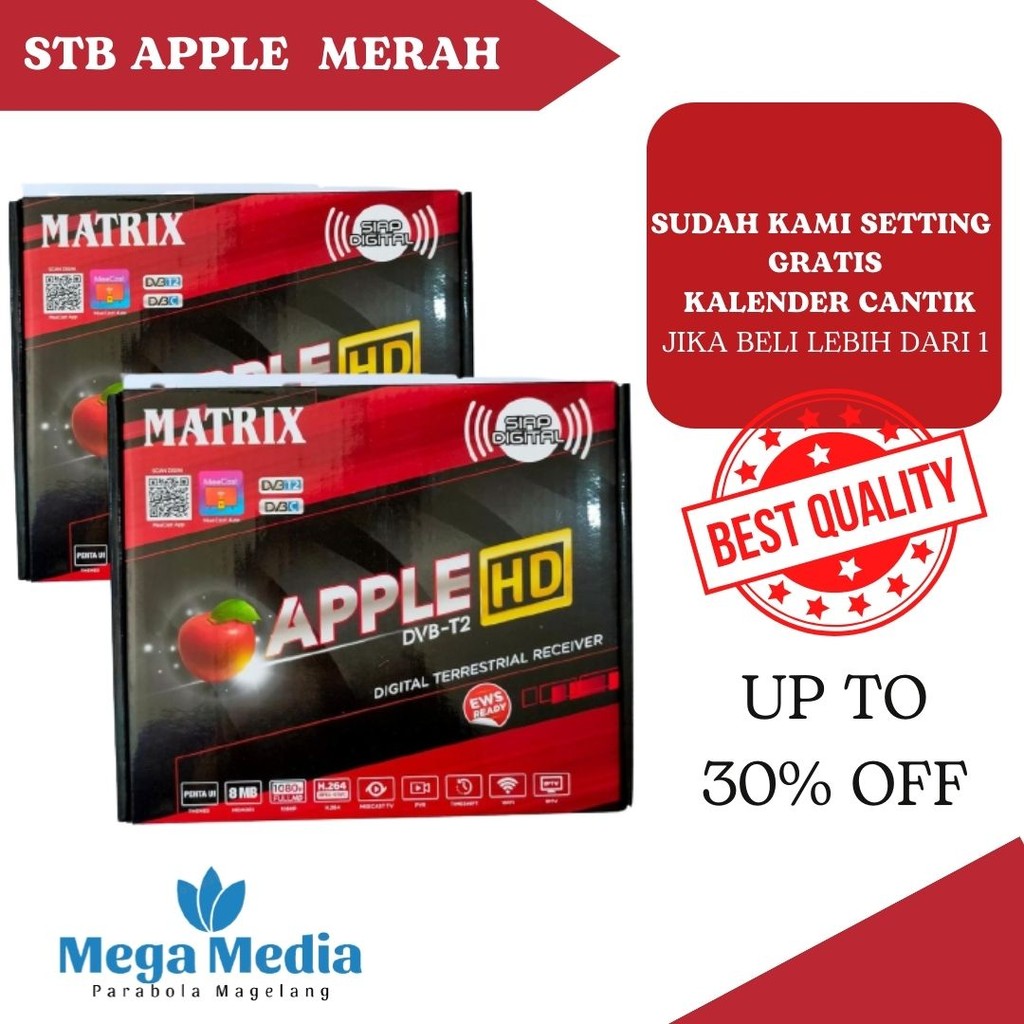 Jual COD STB Matrix Apple HD Set Top Box Untuk Siaran TV Digital ...