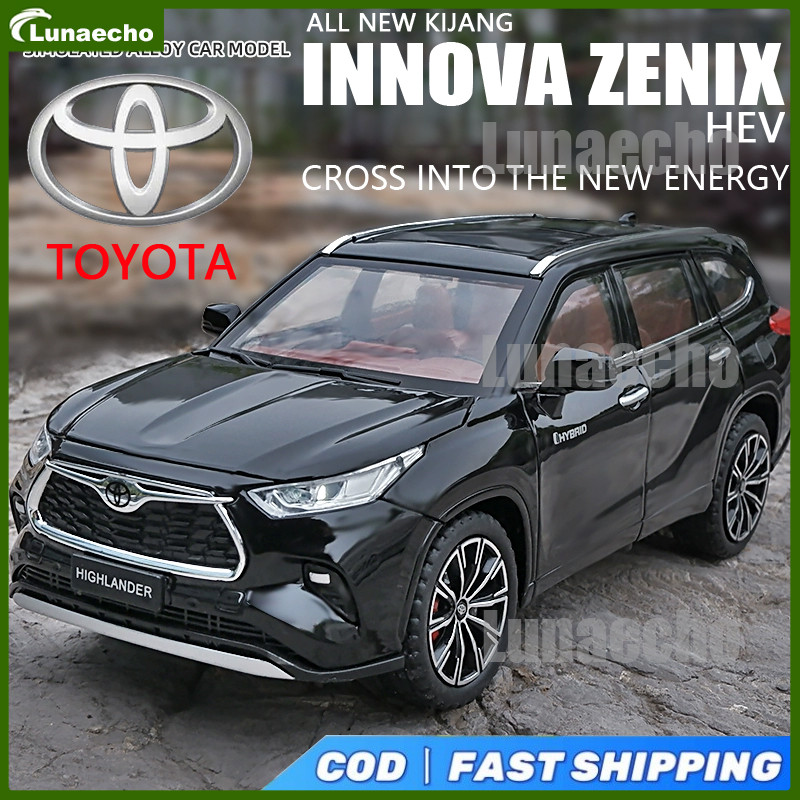 Jual 1:24 Diecast Innova Zenix Skala Highlander Mobil TOYOTA Koleksi ...