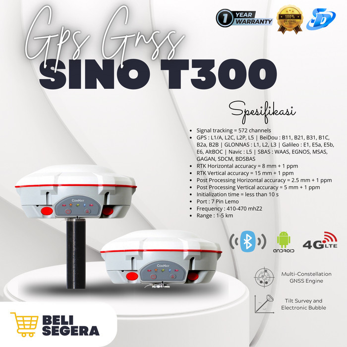Jual GPS Geodetik Sino T300 GPS Geodetik Sino T300 GPS RTK GNSS Sino T300 | Shopee Indonesia