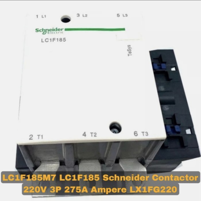 Jual Contactor LC1F185M7 / Kontaktor LC1F185M7 220V 3P 275A | Shopee ...