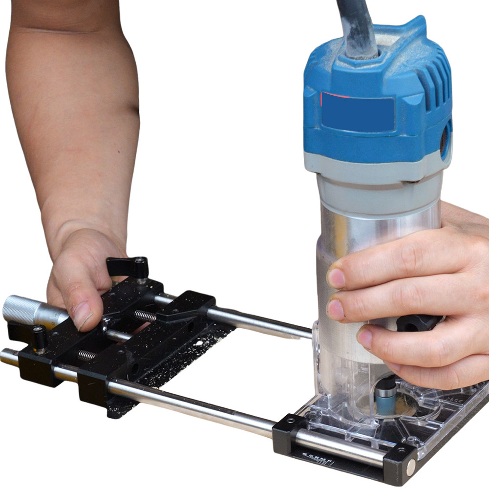 Jual Trimming Machine Guide Rail Fine Tuning Wood Router Slotting Tool ...