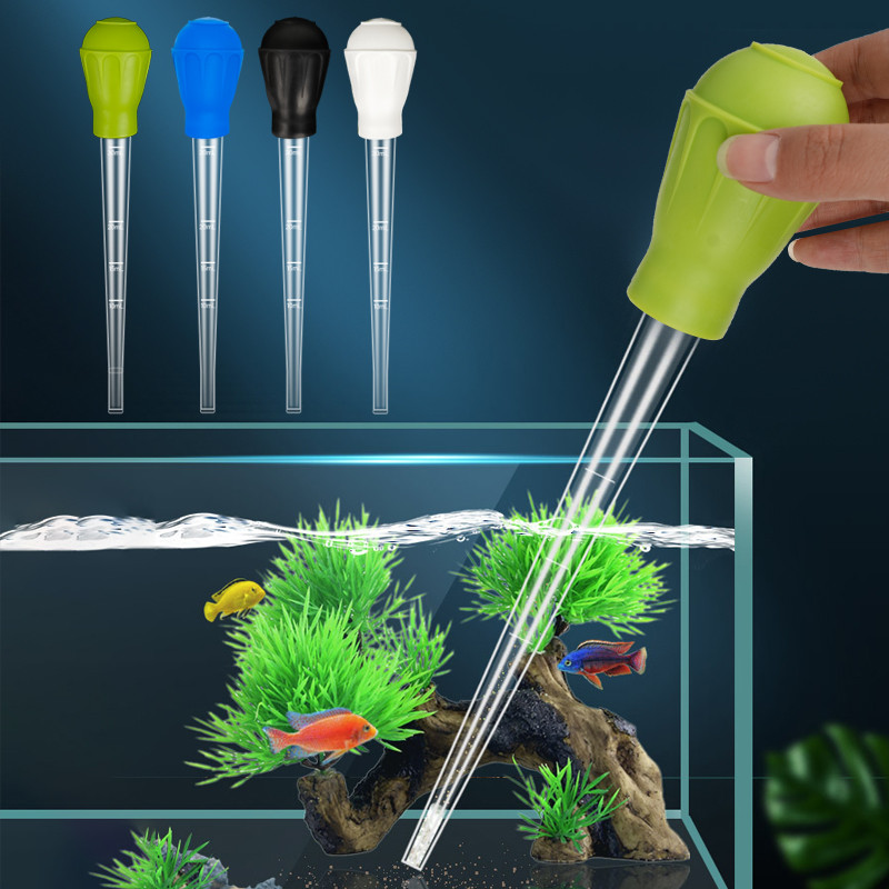 Jual Manual Aquarium Gravel Cleaning Straw Fish Tank Water Changer ...