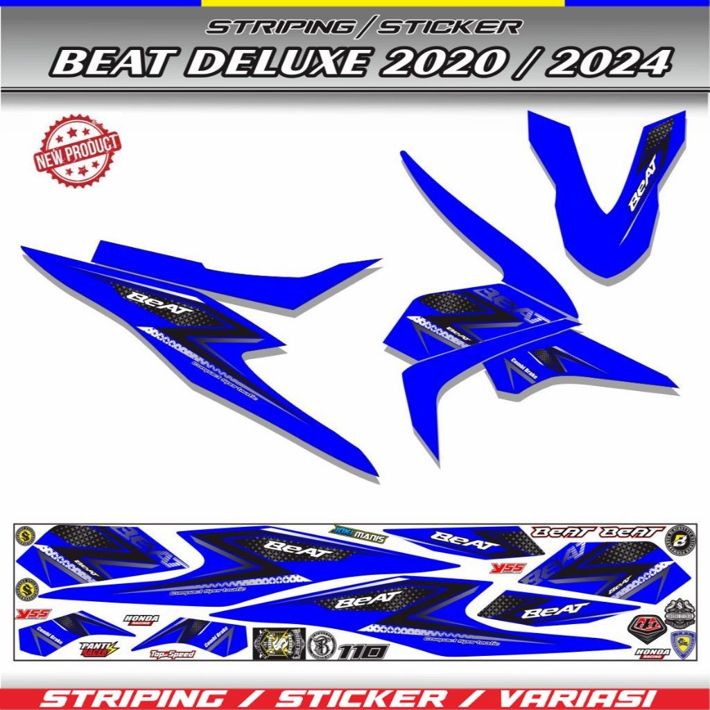 Jual STIKER VARIASI STRIPING HONDA BEAT DELUXE STIKER STRIPING MOTIF ...