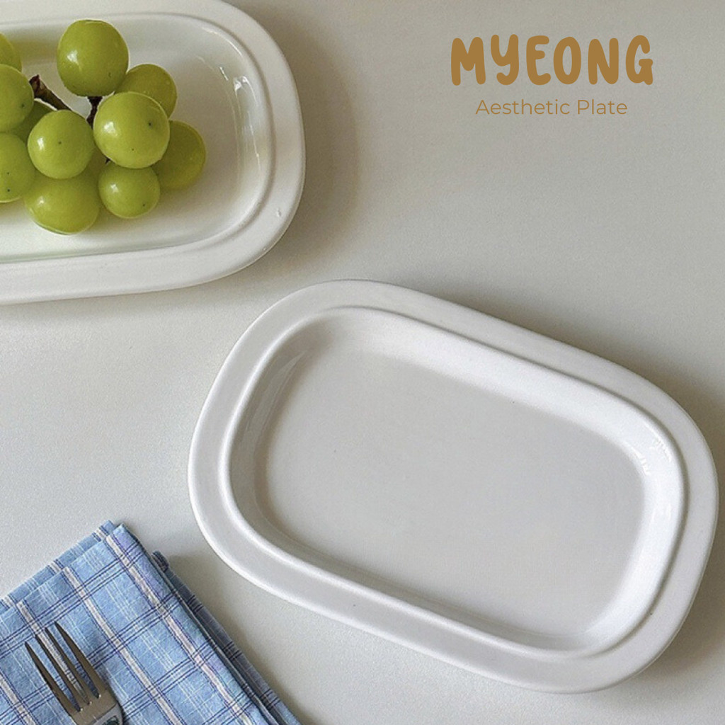 Jual [siggi] MYEONG Korean Aesthetic Plate / Piring Korea Aesthetic ...