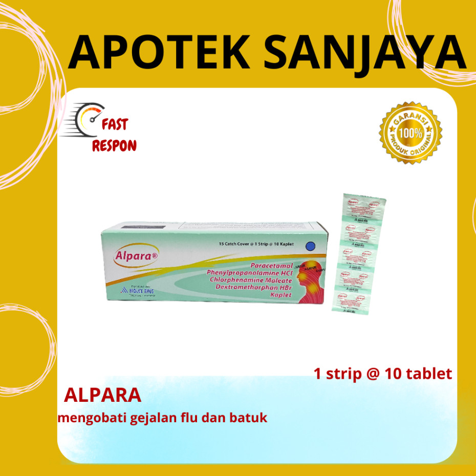 Jual ALPARA/1 STRIP/OBAT DEMAM FLU DAN BATUK | Shopee Indonesia