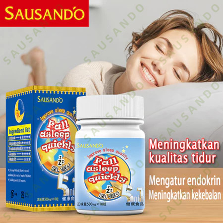 Jual SAUSANDO - Kapsul Melatonin untuk Tidur Lebih Cepat dan Nyenyak, Membantu Meningkatkan ...