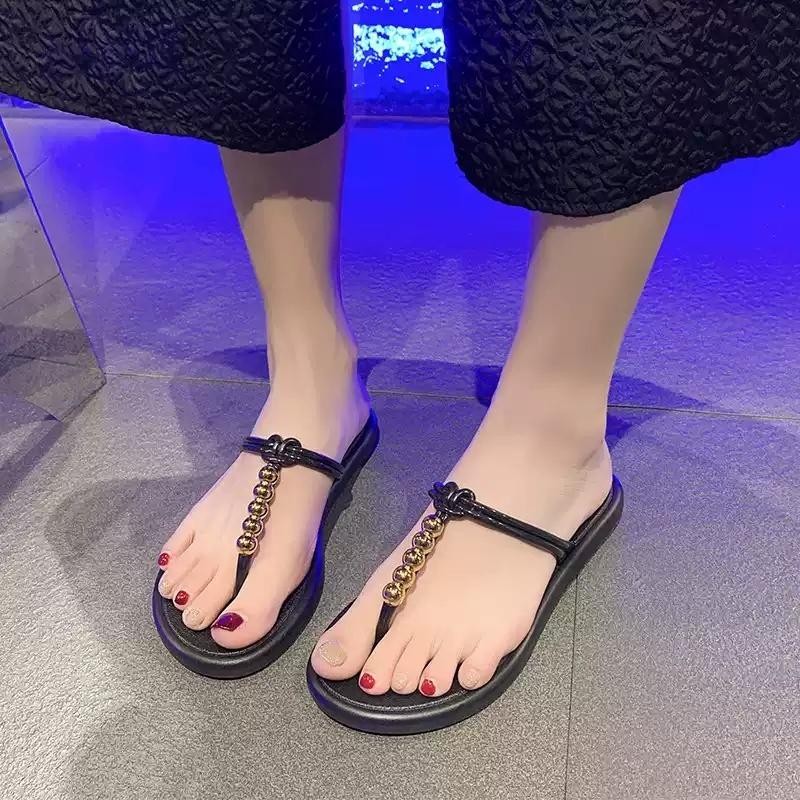 Jual Sandal Jepit Karet Wanita Crystal Lux Sendal Japit Cewek Tali ...