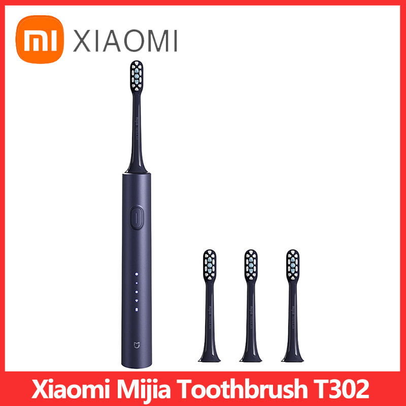 Jual XIAOMI Mijia Sonic Electric Toothbrush T302 3colors 4 Brush Heads IPX8 Water Proof 360 ...