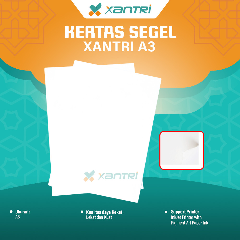 Jual Xantri - Kertas Segel Garansi A3 Polos Stiker New Security ...